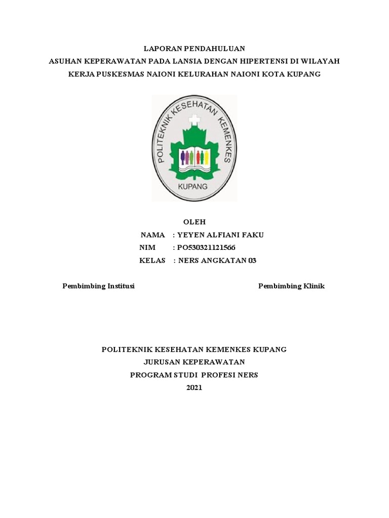 LP Hipertensi | PDF | Pengembangan Diri | Kesehatan Holistik
