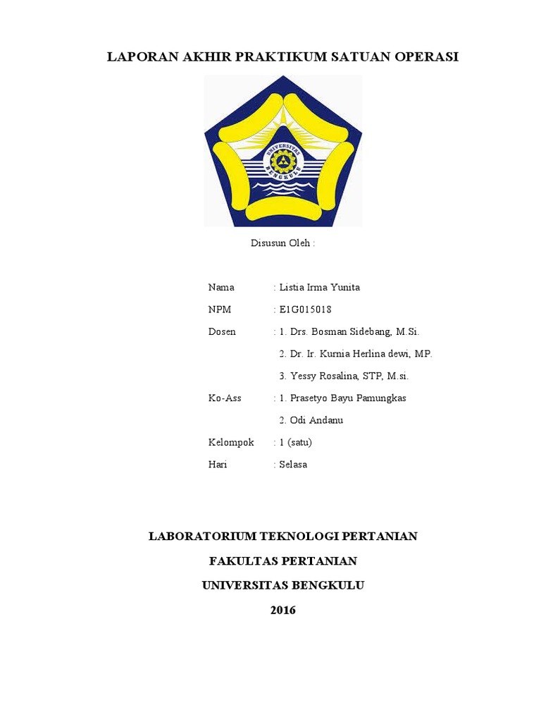 Laporan Akhir Praktikum Satuan Operasi | PDF