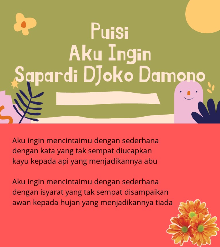 Puisi Aku Ingin | PDF