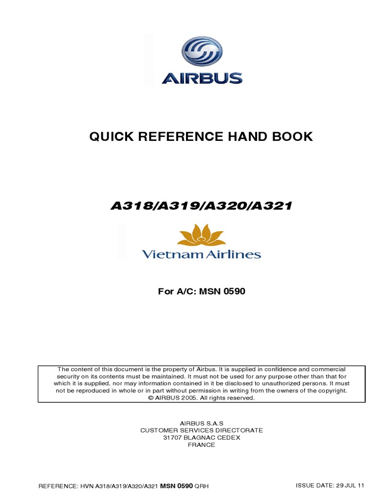A320 QRH | PDF | Civil Aircraft | Airliner
