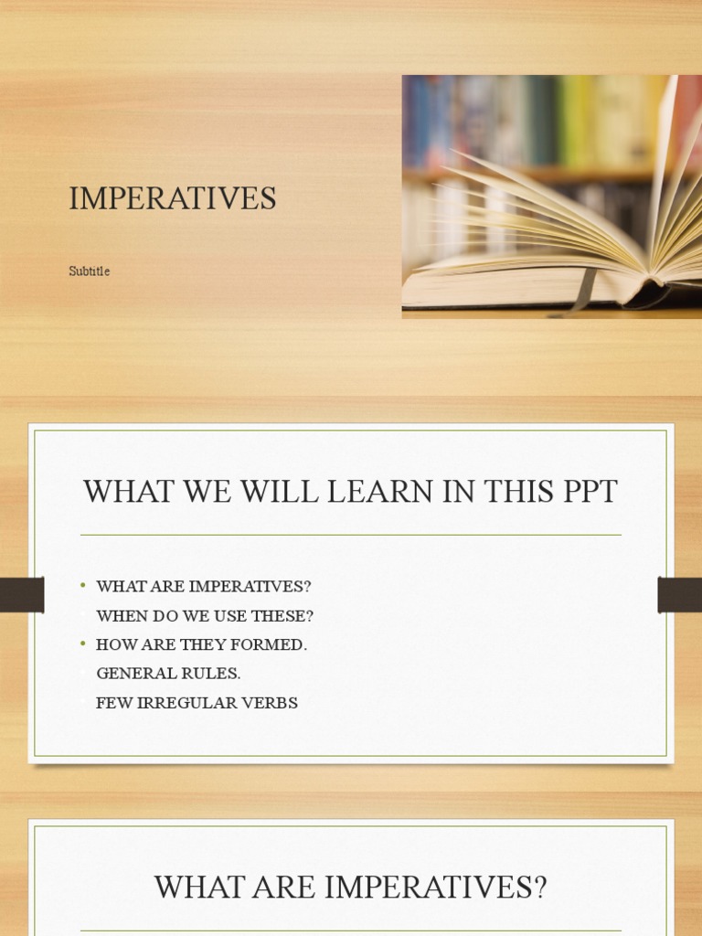 Understanding Spanish Imperatives | PDF | Teaching Methods & Materials