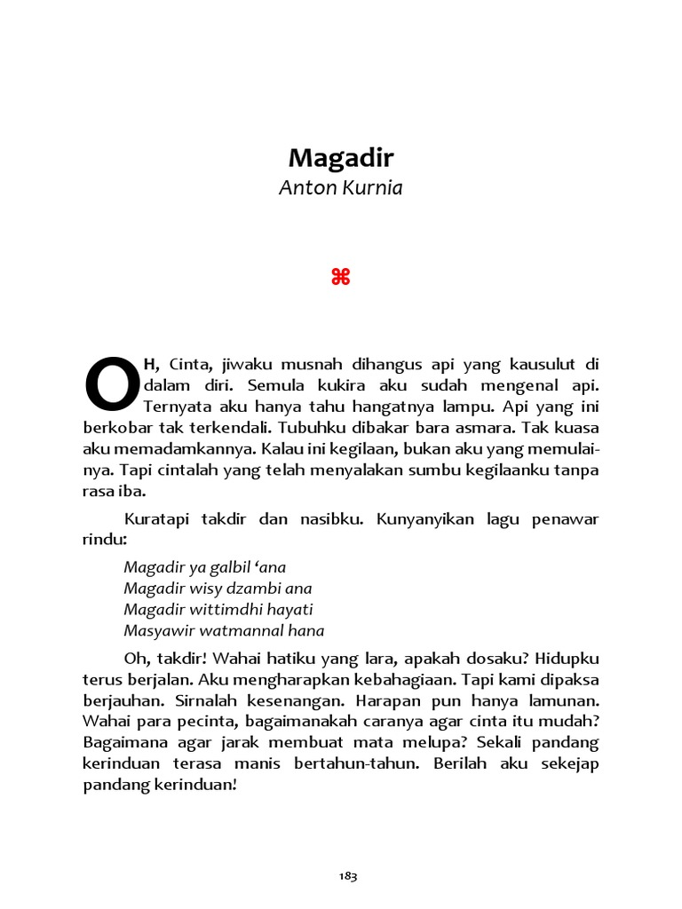 Cerpen Magadir Kelompok 7 | PDF | Seni | Agama & Spiritualitas