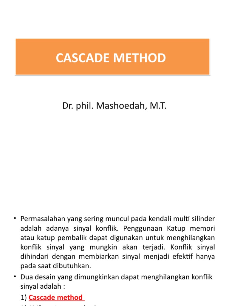 05 - Cascade Method | PDF | Teknologi & Rekayasa