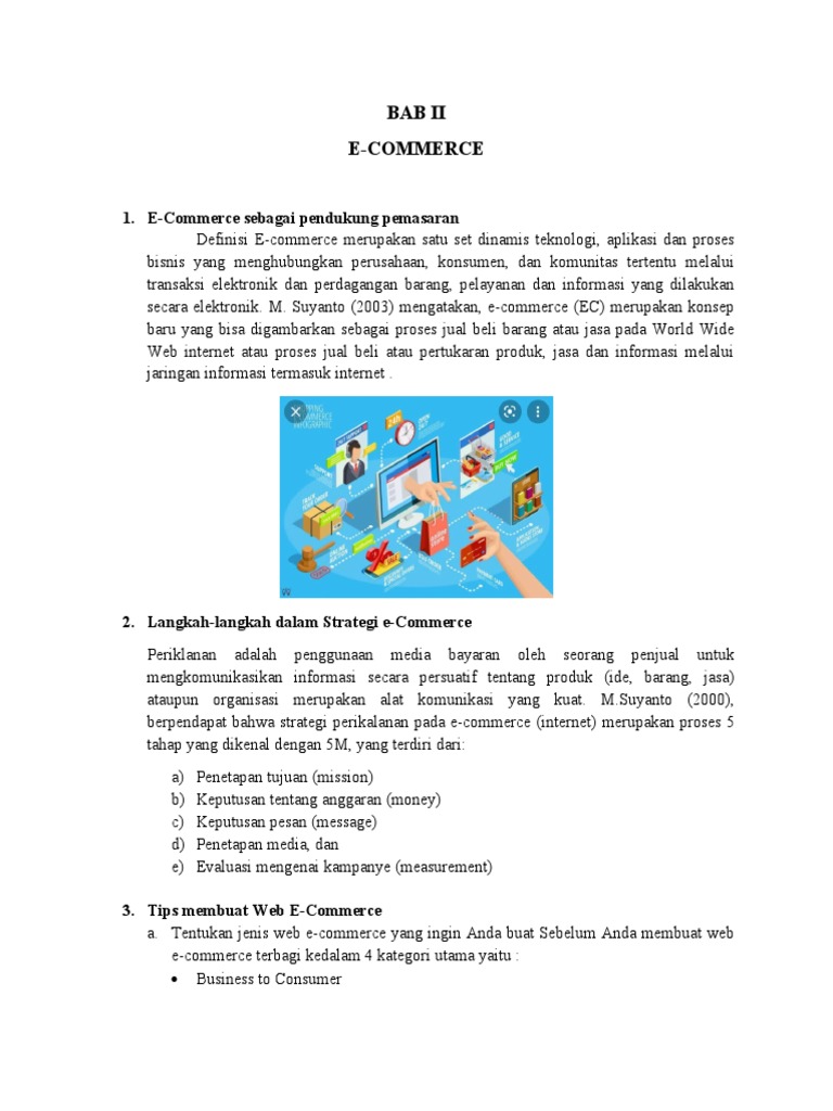 Bab Ii E-Commers | PDF