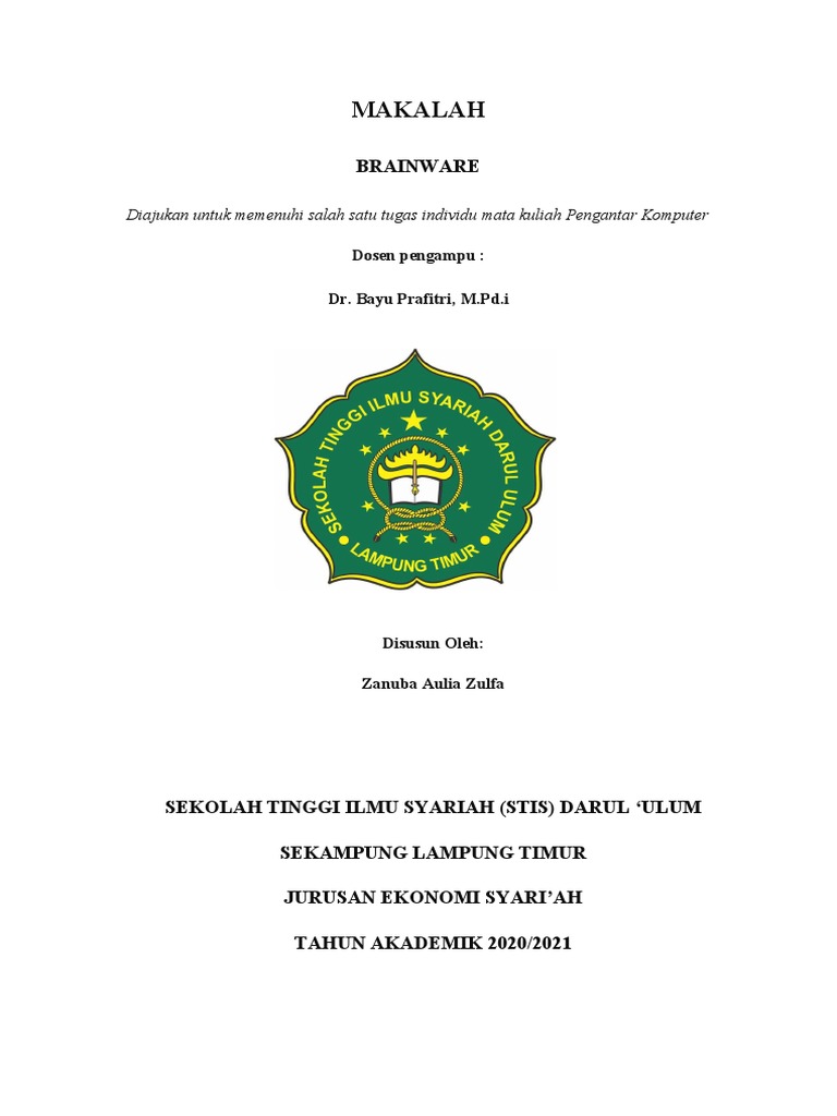 Brainware Komputer | PDF