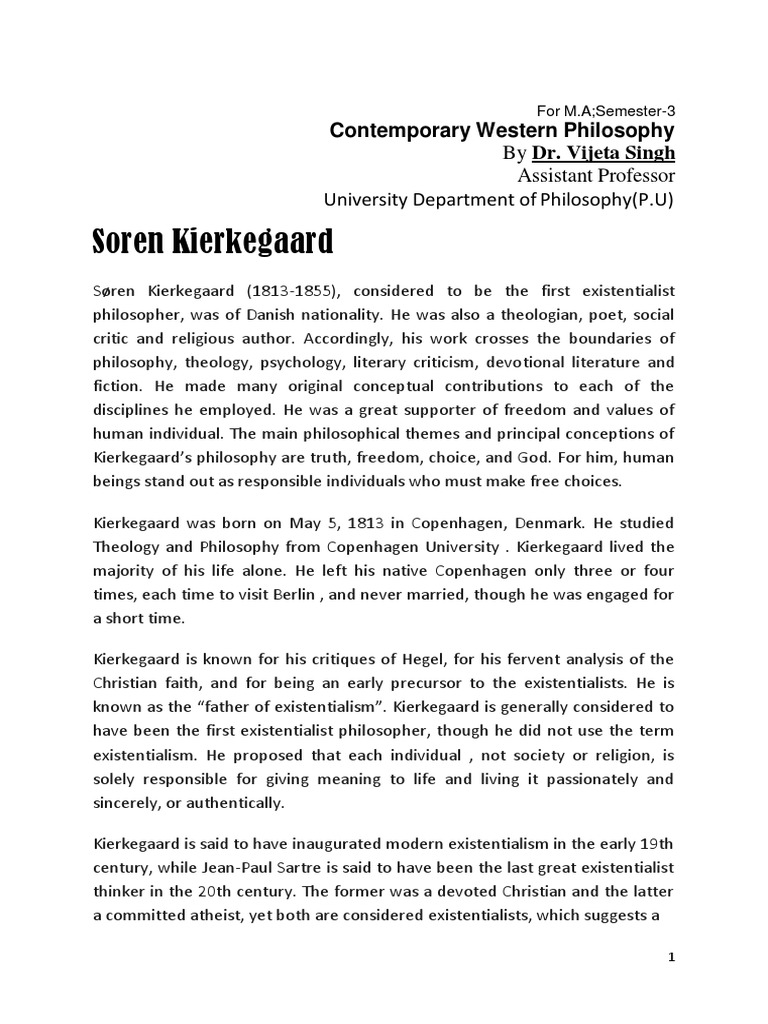 Subjectivity and Truth - Kierkgaarb | PDF | Existentialism | Søren ...
