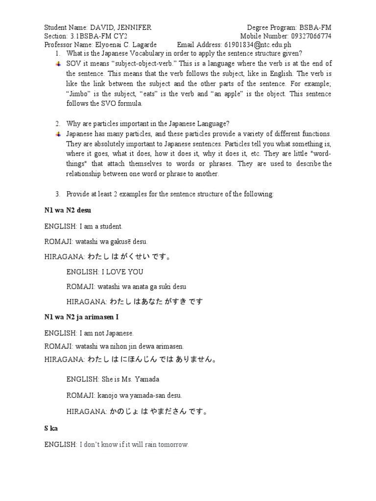 N1 Wa N2 Desu: I Don't Know If It Will Rain Tomorrow | PDF | Japanese ...