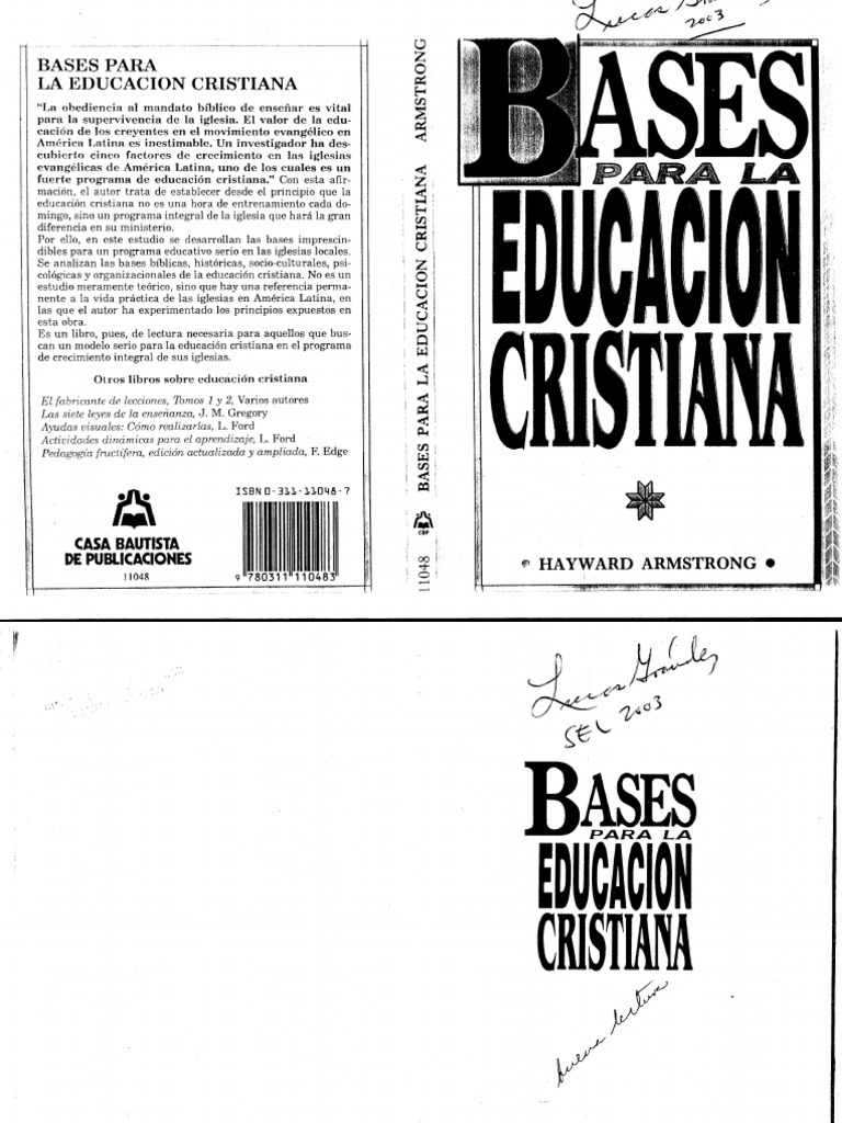 Bases-Para-La-Educacion-Cristiana-Hayward-Armstrong | PDF | Sinagoga ...