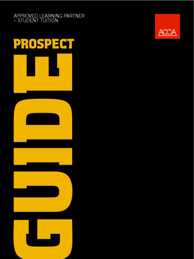 ACCA - Approved Learning Partner Guide | PDF | Test (Assessment ...