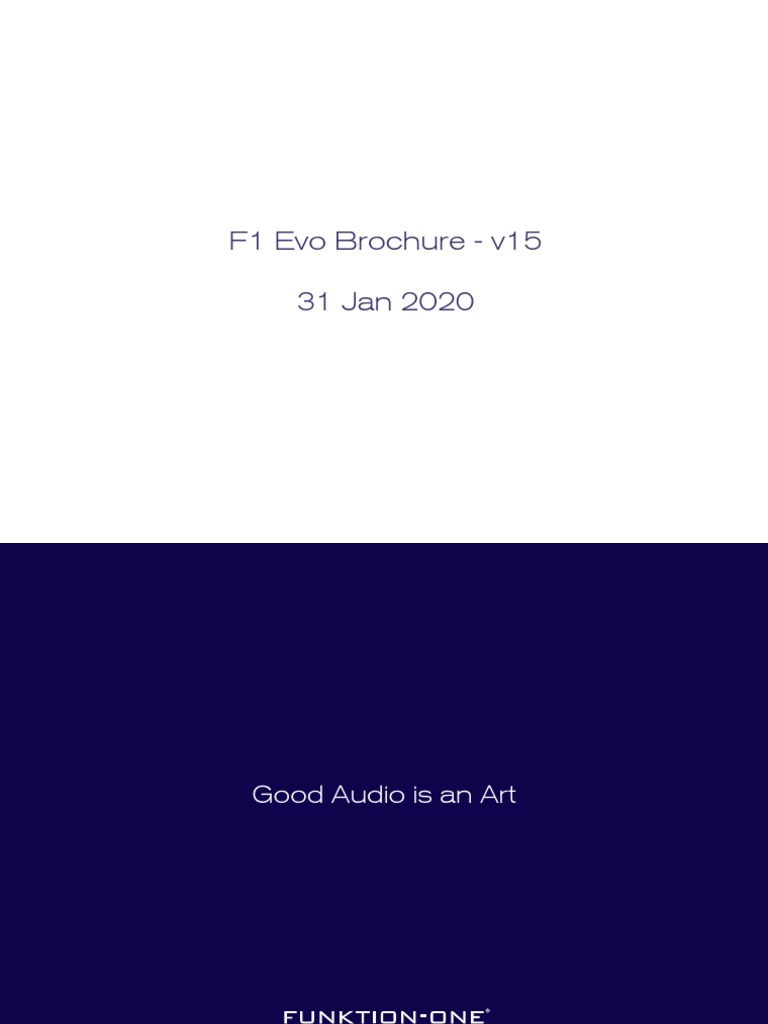 Brochure Evolution | PDF | Loudspeaker | Distortion