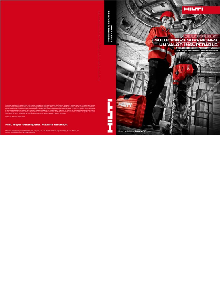Catalogo Hilti | PDF | Entorno natural | Herramientas