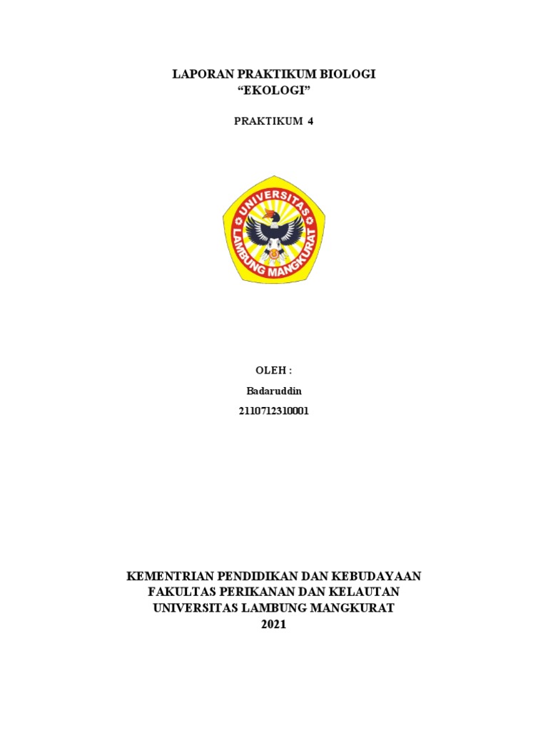 Laprak 4 Ekologi | PDF