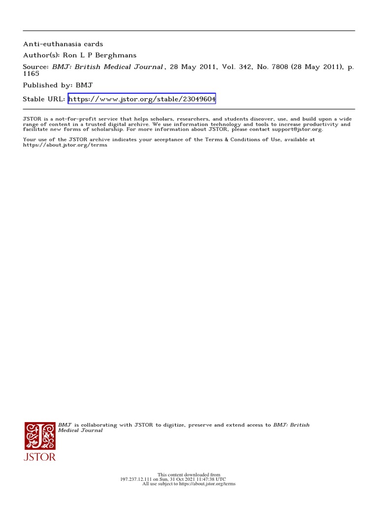 Anti Euthanasia Cards. | PDF | Palliative Care | Applied Ethics