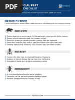Walk Thru Inspection Template | PDF | Pest Control | Pest (Organism)
