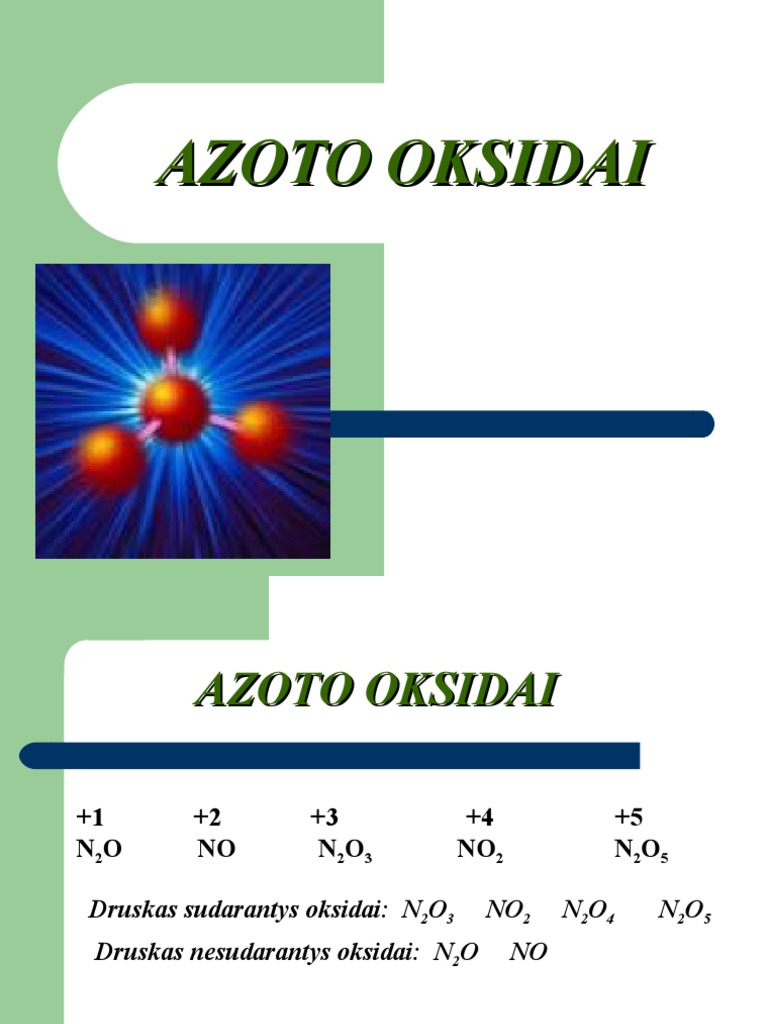 Azoto Oksidai 1 | PDF