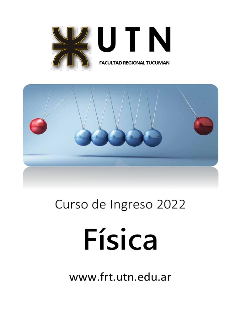 Física FRT UTN Ingreso 2022 | PDF | Medición | Cantidades fisicas