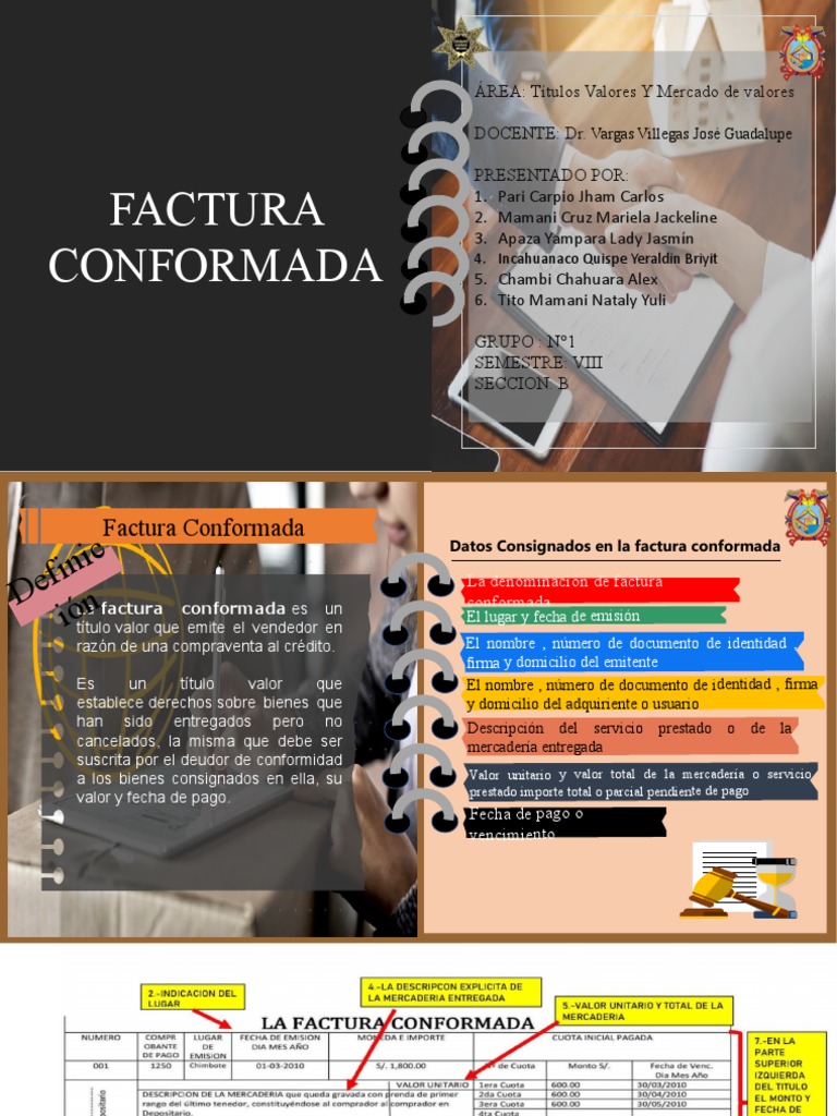 La Factura Conformada | PDF | Factura | Bienes