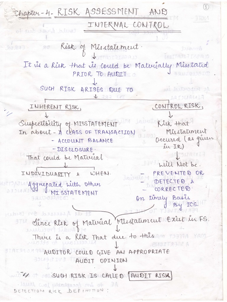 Chapter 4 Risk Assessment and Internal Control | PDF