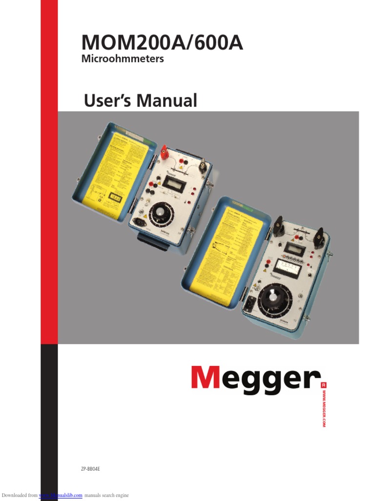 MOM200A/600A: User's Manual | PDF | Switch | Mains Electricity