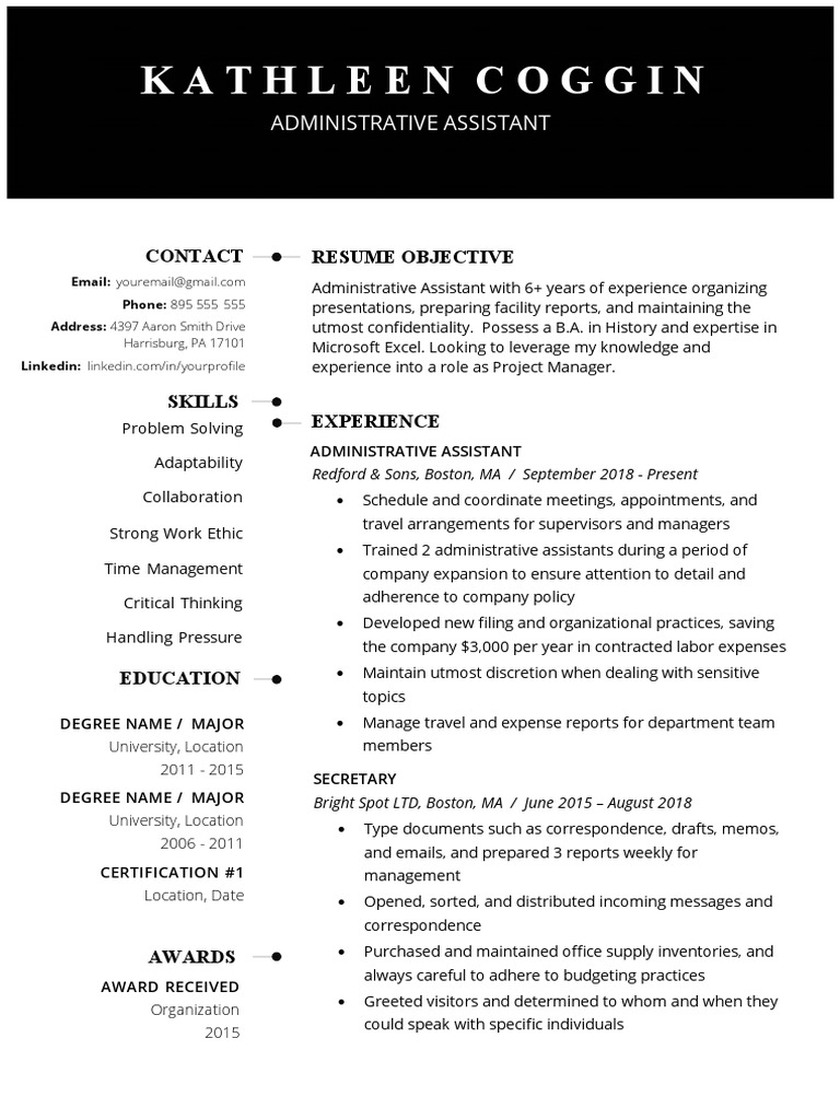 2021 Resume Template Original | PDF | Résumé