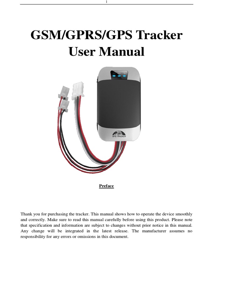 TK303C GPS Tracker User Manual | PDF | General Packet Radio Service ...