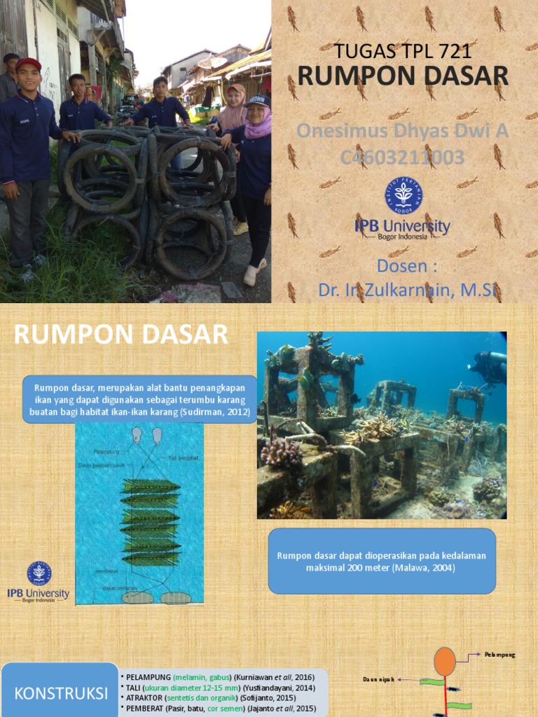 Rumpon Dasar: Alat Penangkapan Ikan Efektif | PDF