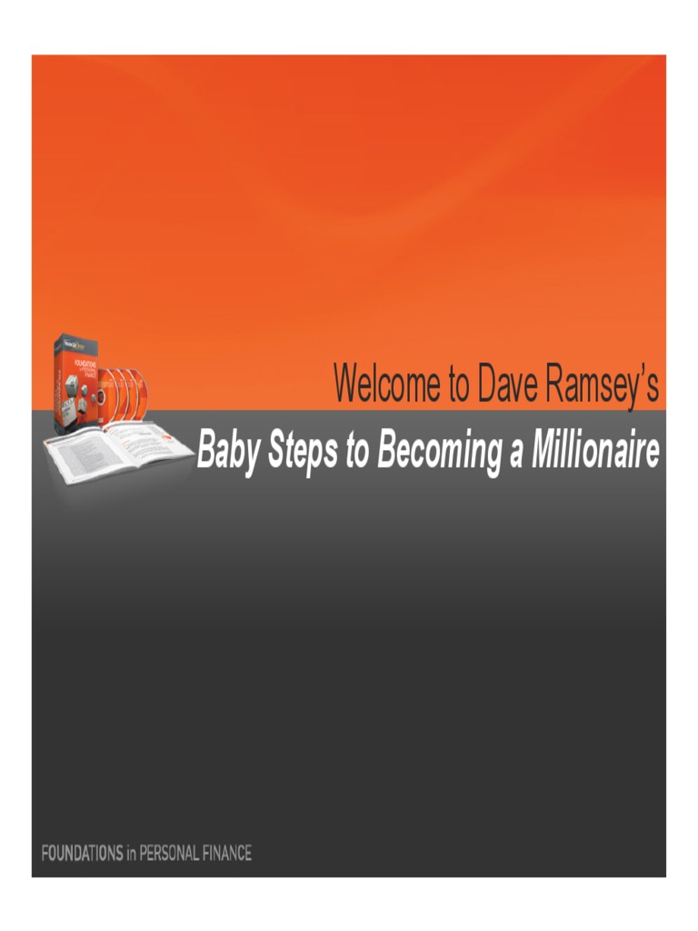 Welcome To Dave Ramsey S Baby Steps To Becoming A Millionaire Pdfdrive