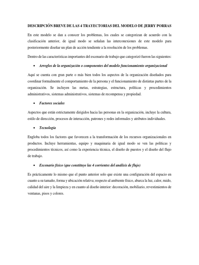 Modelo Jerry Porras | PDF | Crecimiento personal y profesional | Negocios