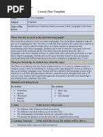 Cba Lesson Plan | PDF | Geography | Teachers