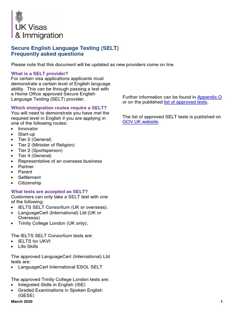 SELT Frequently Asked Questions For Candidates - v1 ISC ...