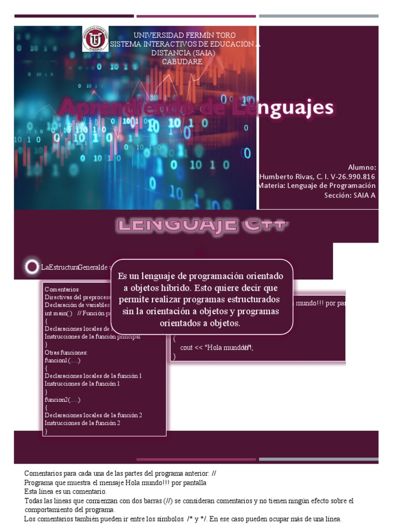 Aprendiendo Los Lenguajes | PDF | C ++ | Flujo de control