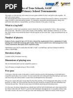 League Tag Rules for Juniors | PDF | Team Sports | Sports