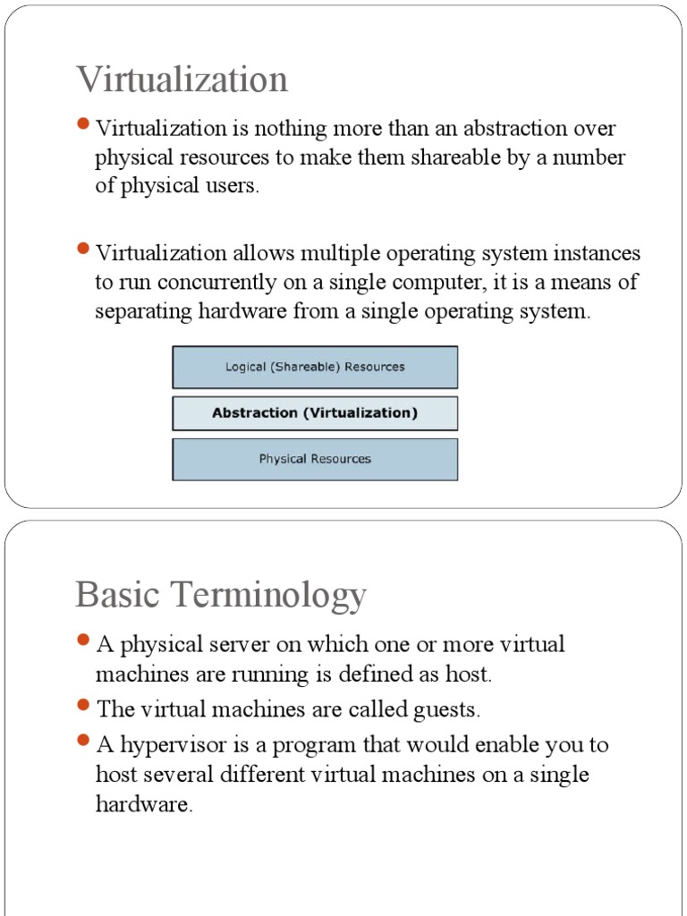 3 B.virtualization | PDF | Virtualization | Operating System