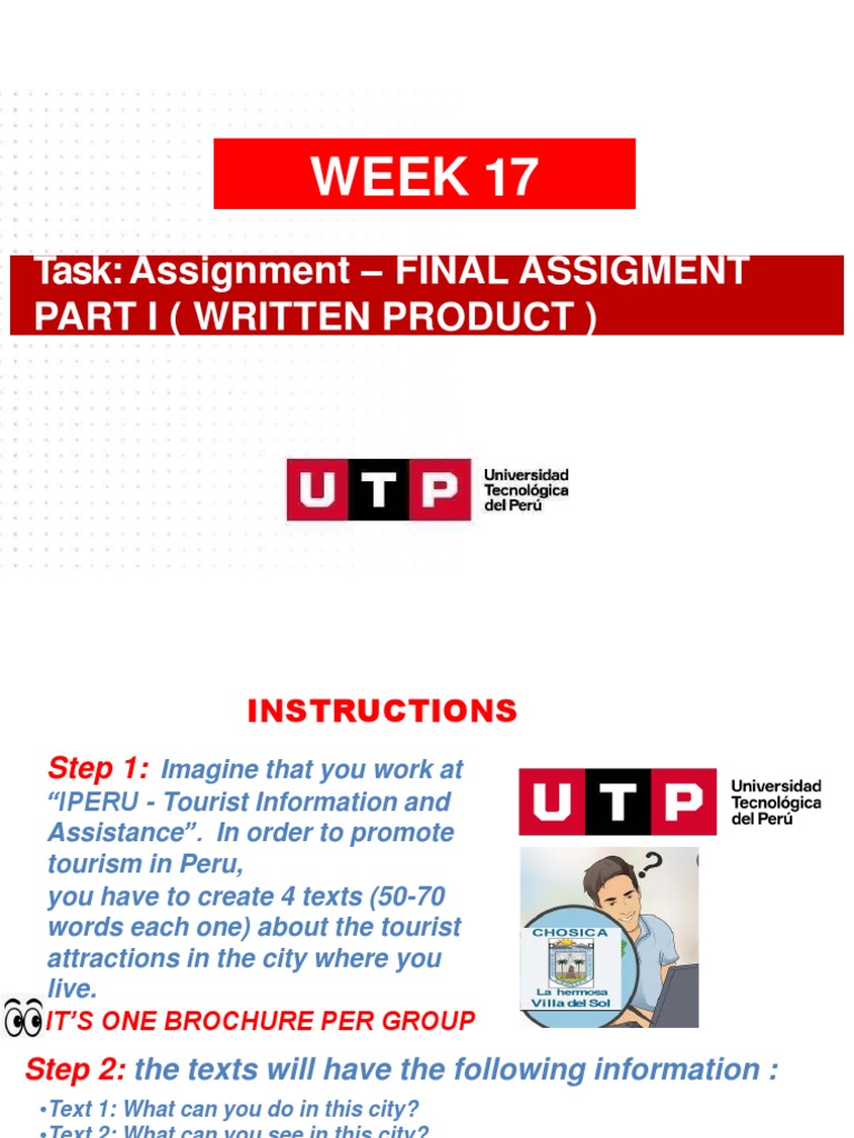Week 17: Task: Assignment - Final Assigment Part I (Written Product ...