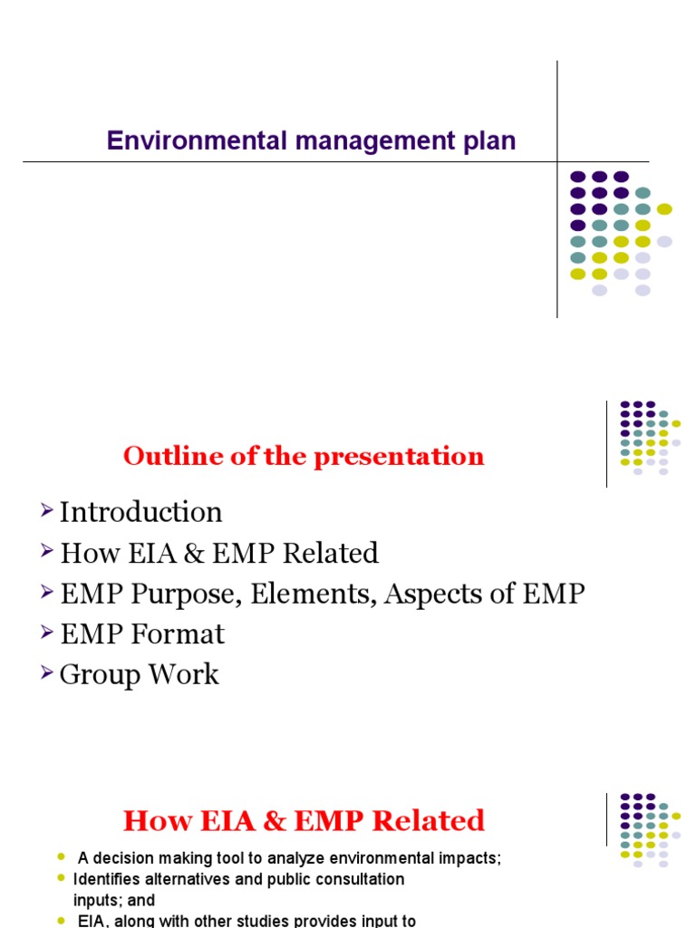 Environmental Management Plan Overview | PDF | Environmental Impact ...