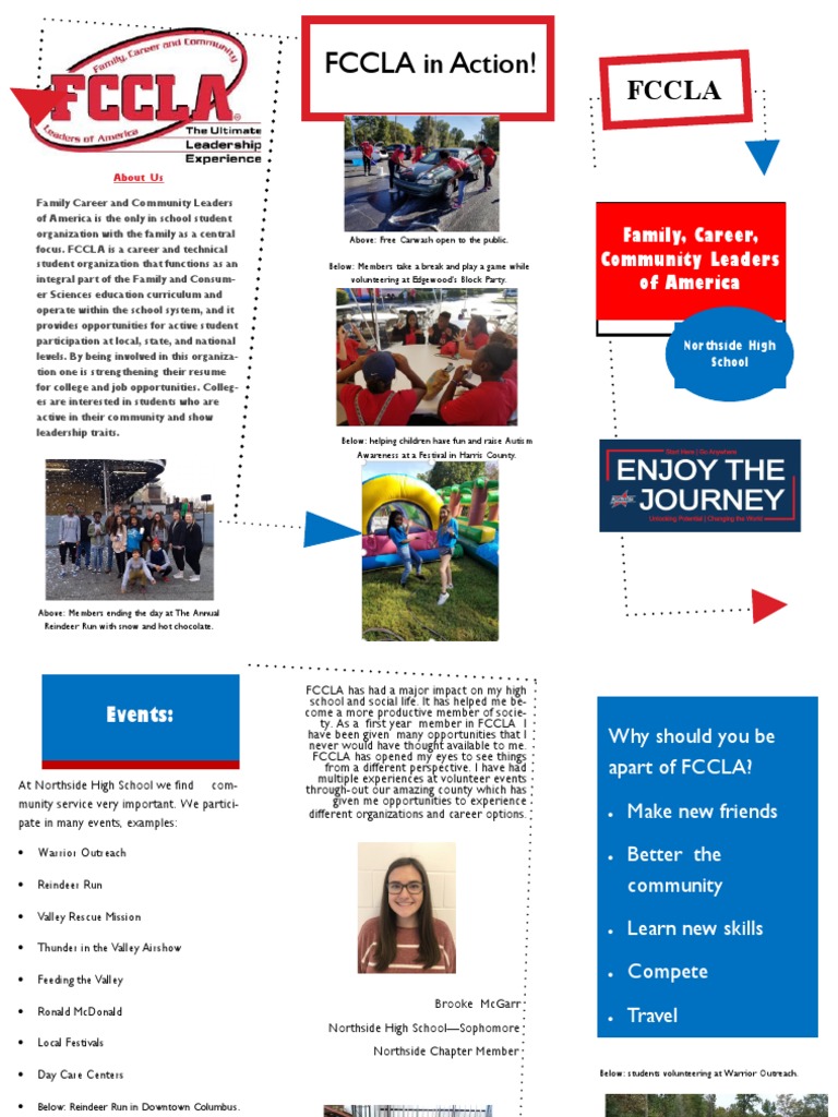 Fccla Brochure 2019-2020 | PDF | Cognition