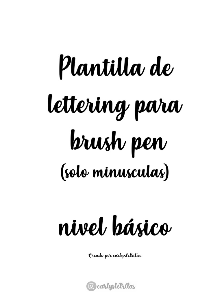 Lettering Minusculas | PDF | Relaciones personales, crianza y ...