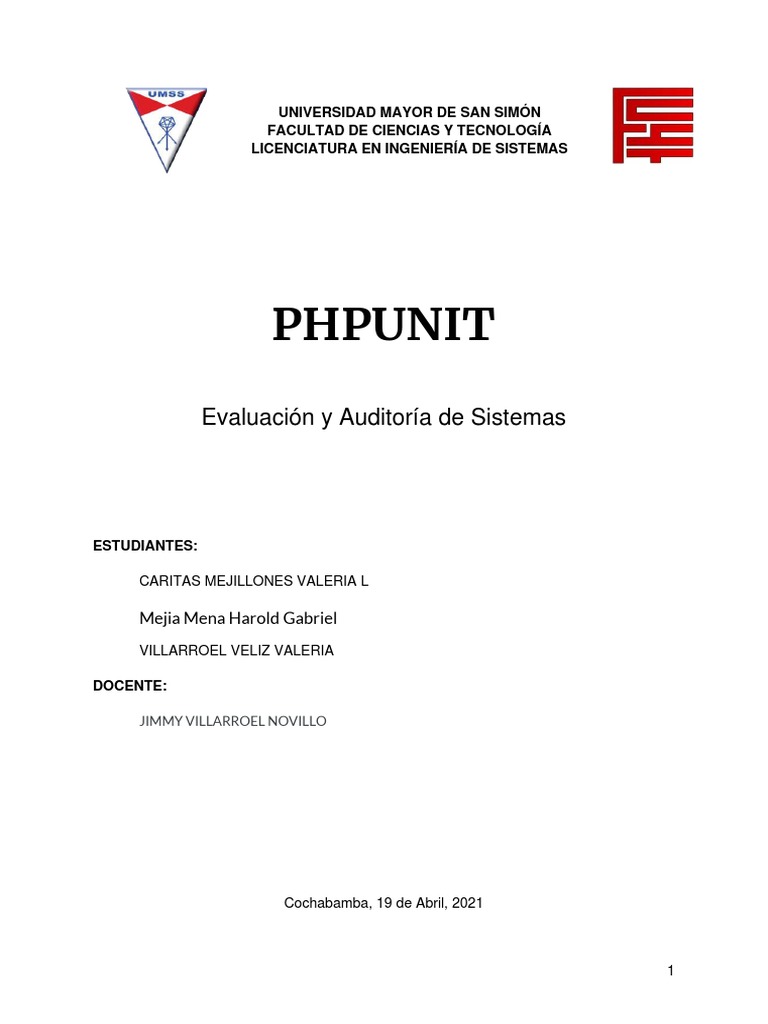 PHP Unit | PDF | Php | Desarrollo guiado por pruebas PHP Unit | PDF | Php | Desarrollo guiado por pruebas