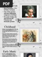 Poetry Beethoven by Shane Koyczan | PDF | Ludwig Van Beethoven | Poetry