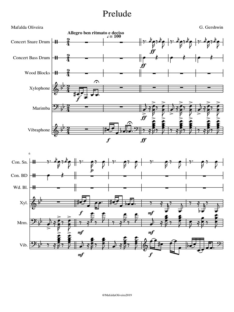 5 Prelude | PDF | Musical Instruments | Percussion Instruments