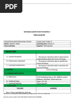 Lesson Plan in Science 6 - Forms of Energy and Their Uses. | PDF ...