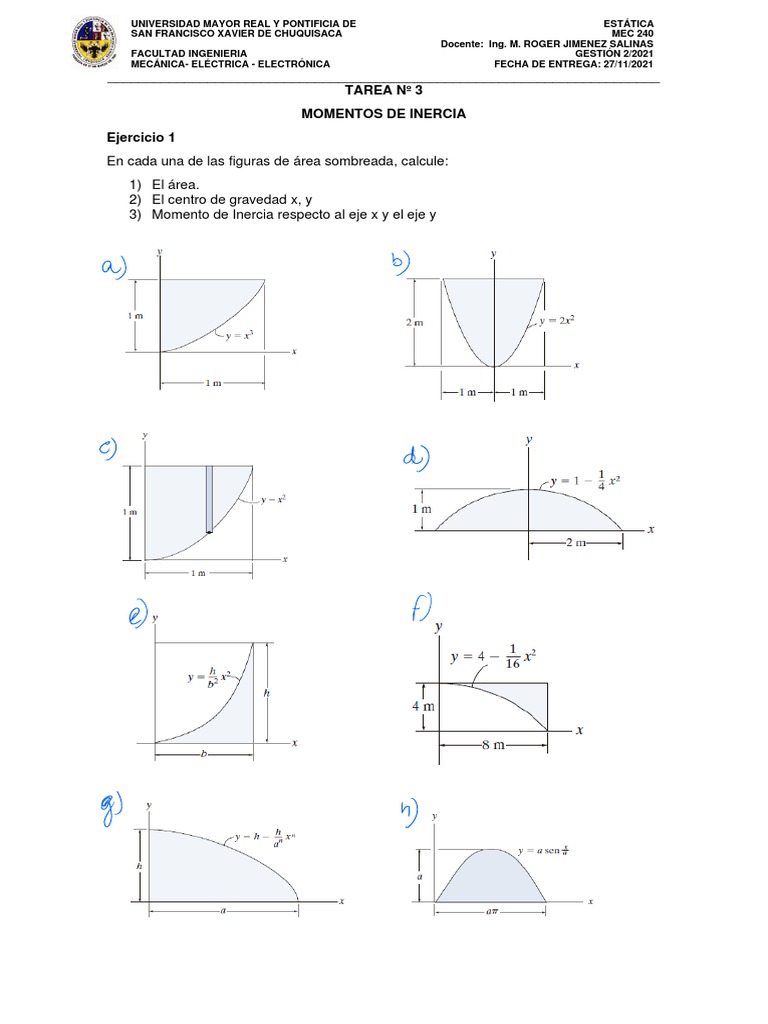 Tarea 3 Estatica MEC 240 | PDF