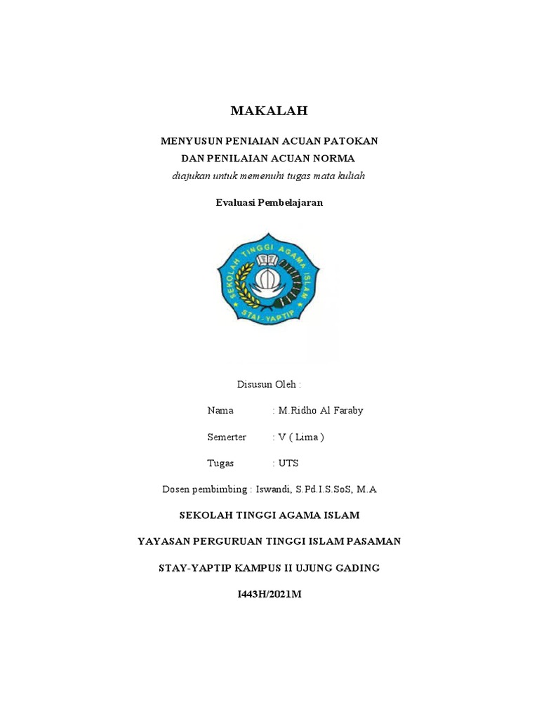 Makalah Uts 1 | PDF