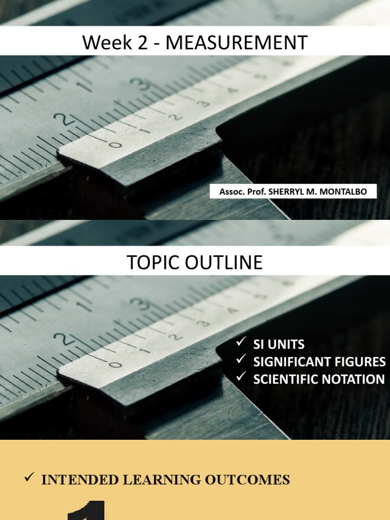 Week 2 - Measurement | PDF