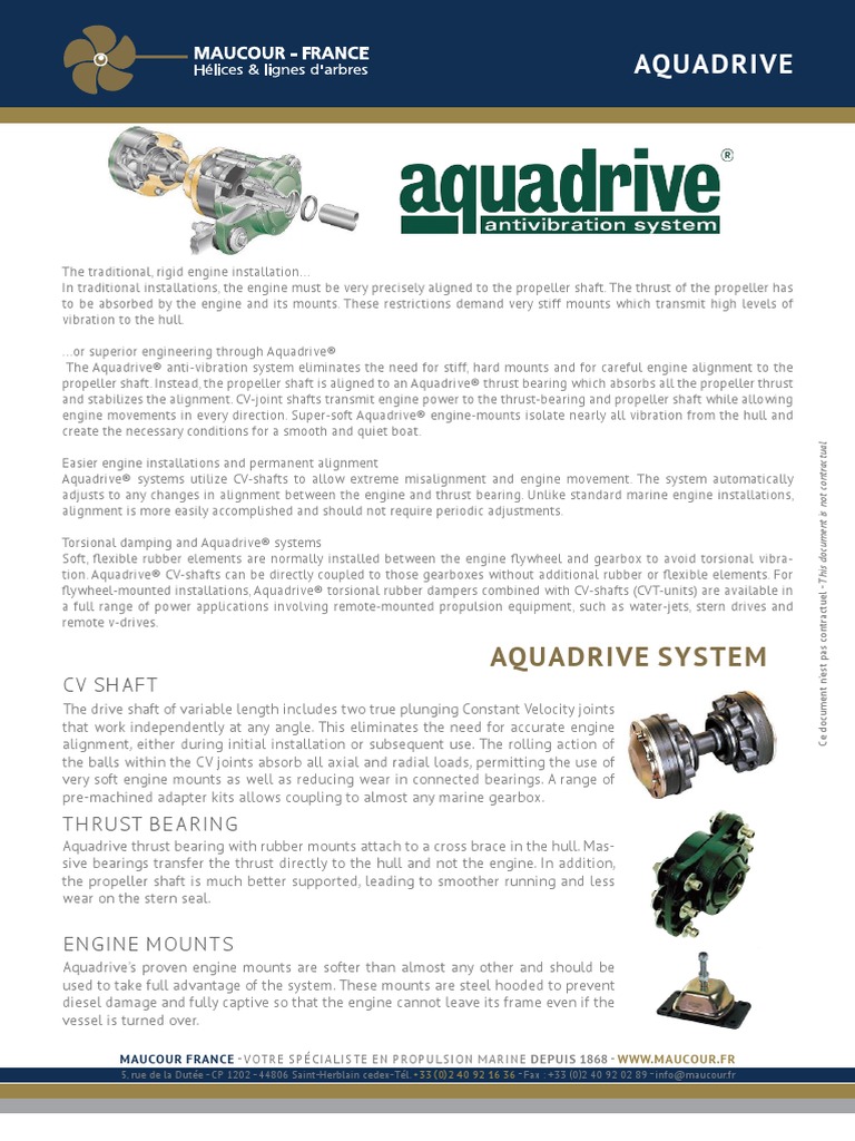 Aquadrive UK | PDF | Propeller | Transmission (Mechanics)