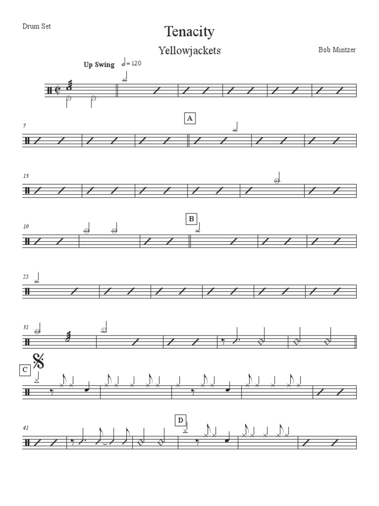 Tenacity Drum Set Arrangement | PDF