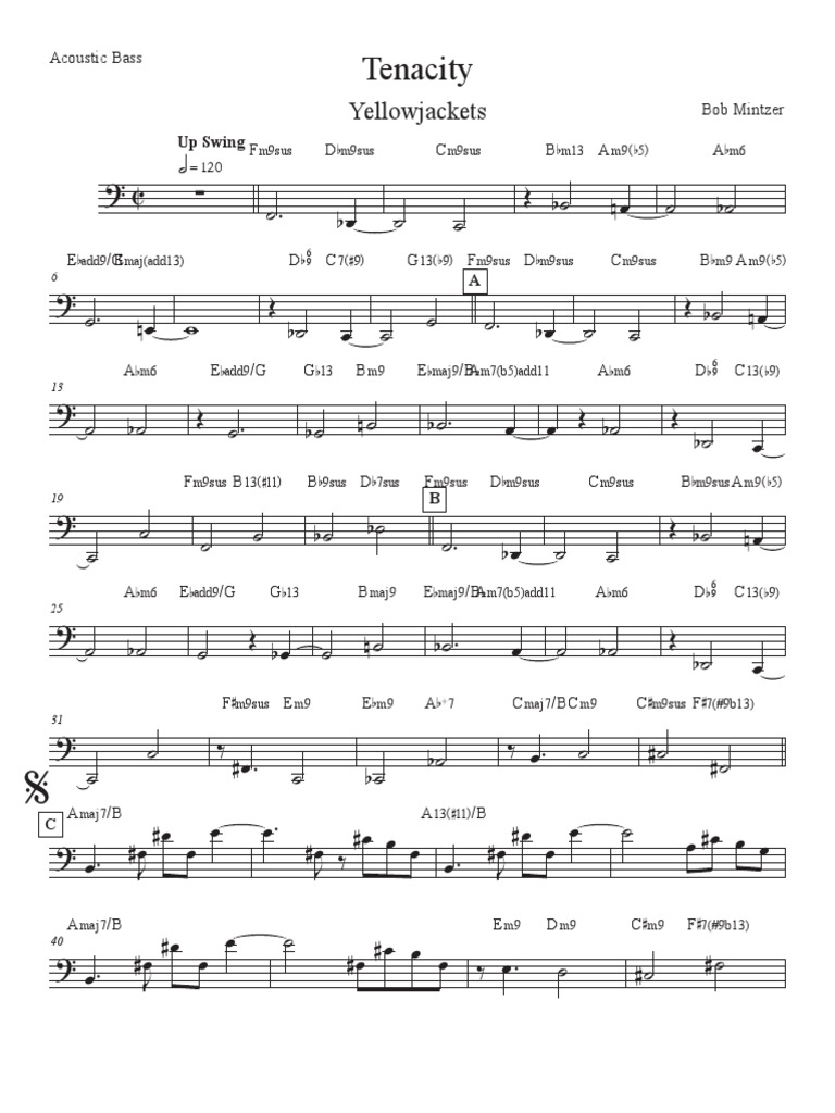 Tenacity (Bass) Yellowjackets | PDF