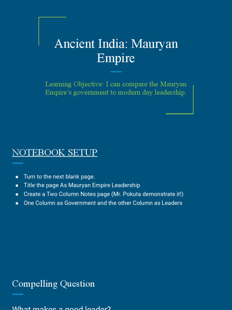 Ancient India Mauryan Empire | PDF