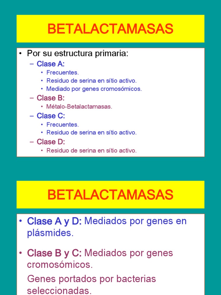 Betalactamasas | PDF | Beta lactamasa | Penicilina