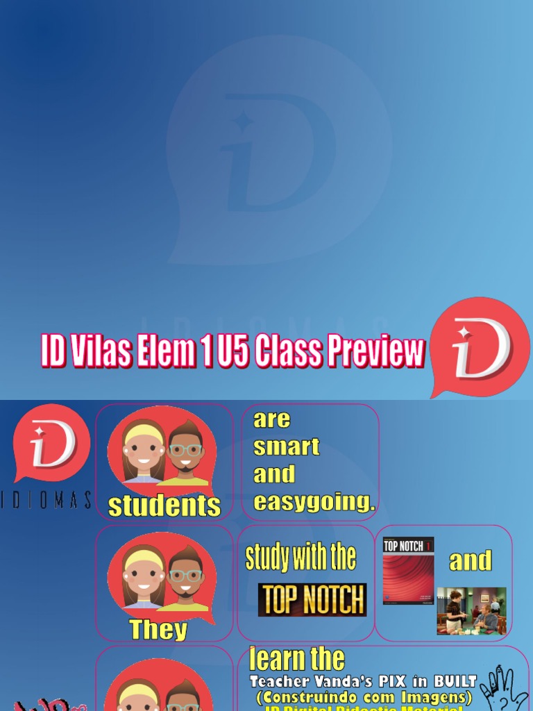 ID Vilas Elem 1 U5 Class Preview | PDF | Foods | Food And Drink